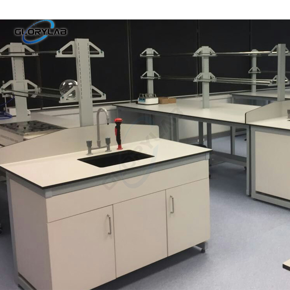 Laboratory Furniture Typical Wood and Steel Lab Bench Lab Table ...